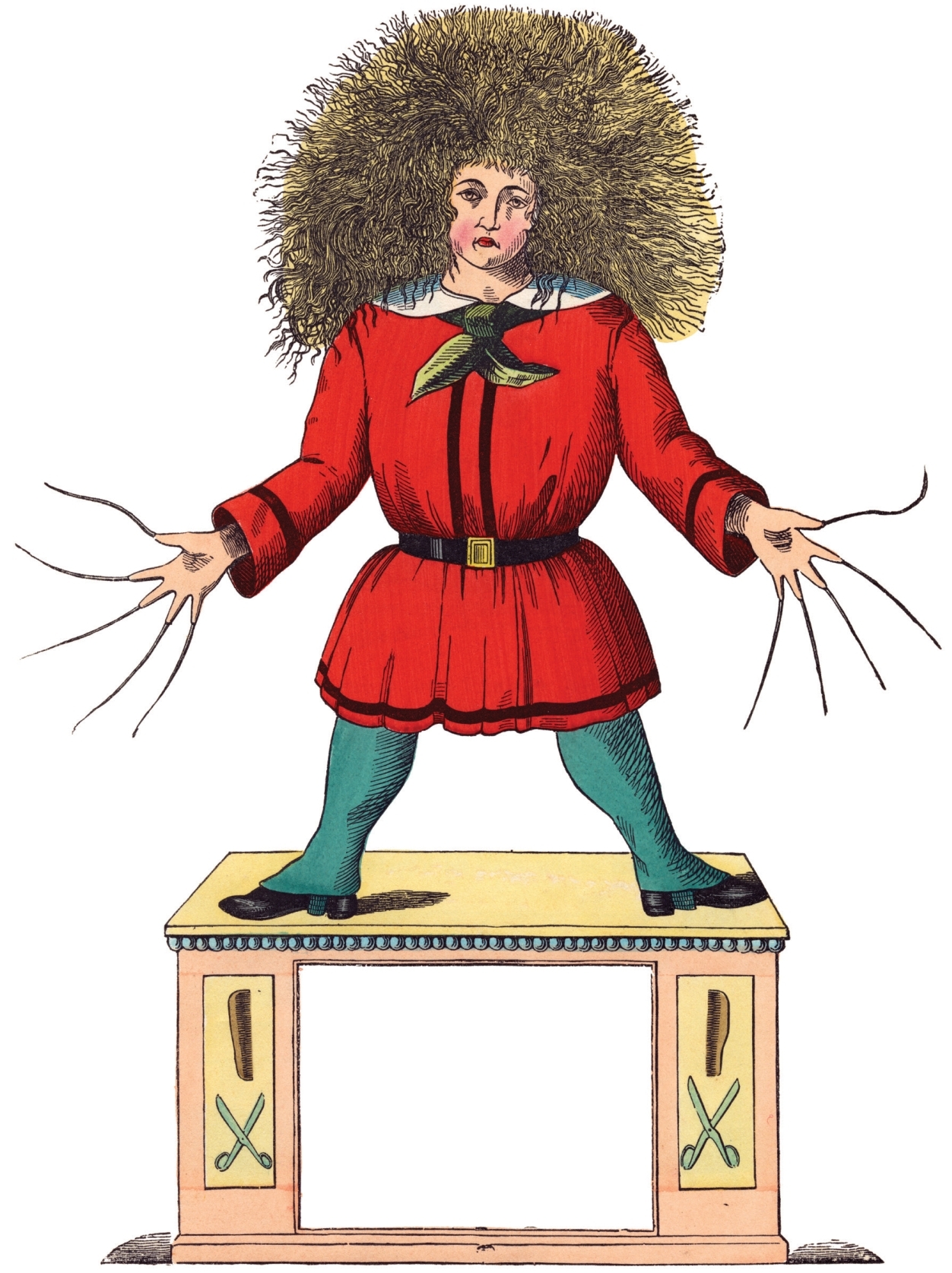 06 Der Struwwelpeter in seiner bekannten Gestalt © Heinrich Hoffmann ...